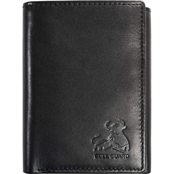 Bags | Bull Guard Genuine Nappa Leather Trifold Wallet For Men Rfid And ...